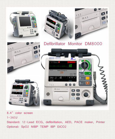 Hospital Aed Professional Biphasic Defibrillator Monitor from China ...